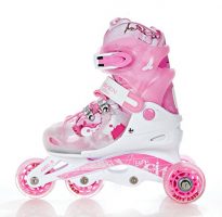 Pattini in linea Bambina - Raven - Rosa (Pink) - S - Armadio Sportivo